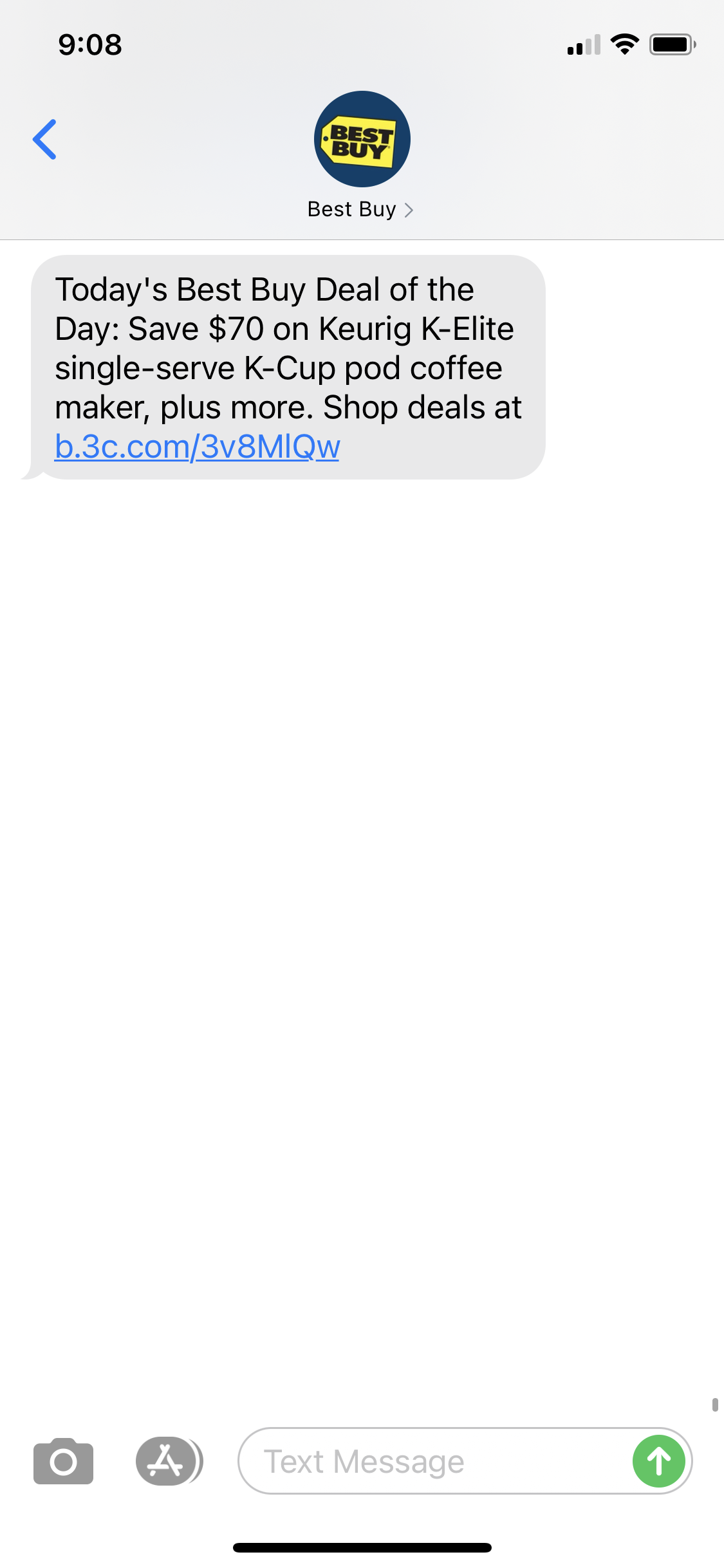 Best Buy Text Message Marketing Example – 03.12.2021 | SMS Archives