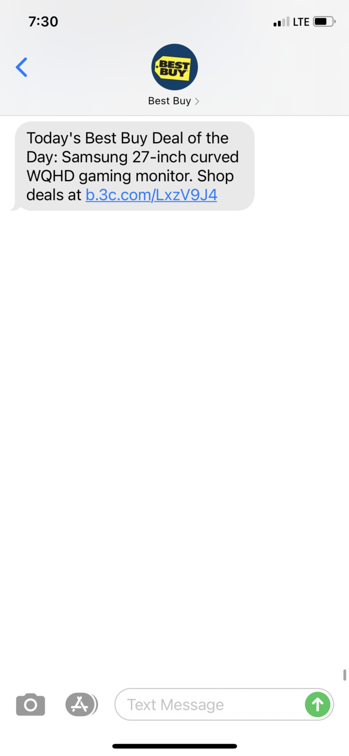 Best Buy Text Message Marketing Example – 05.20.2021 | SMS Archives