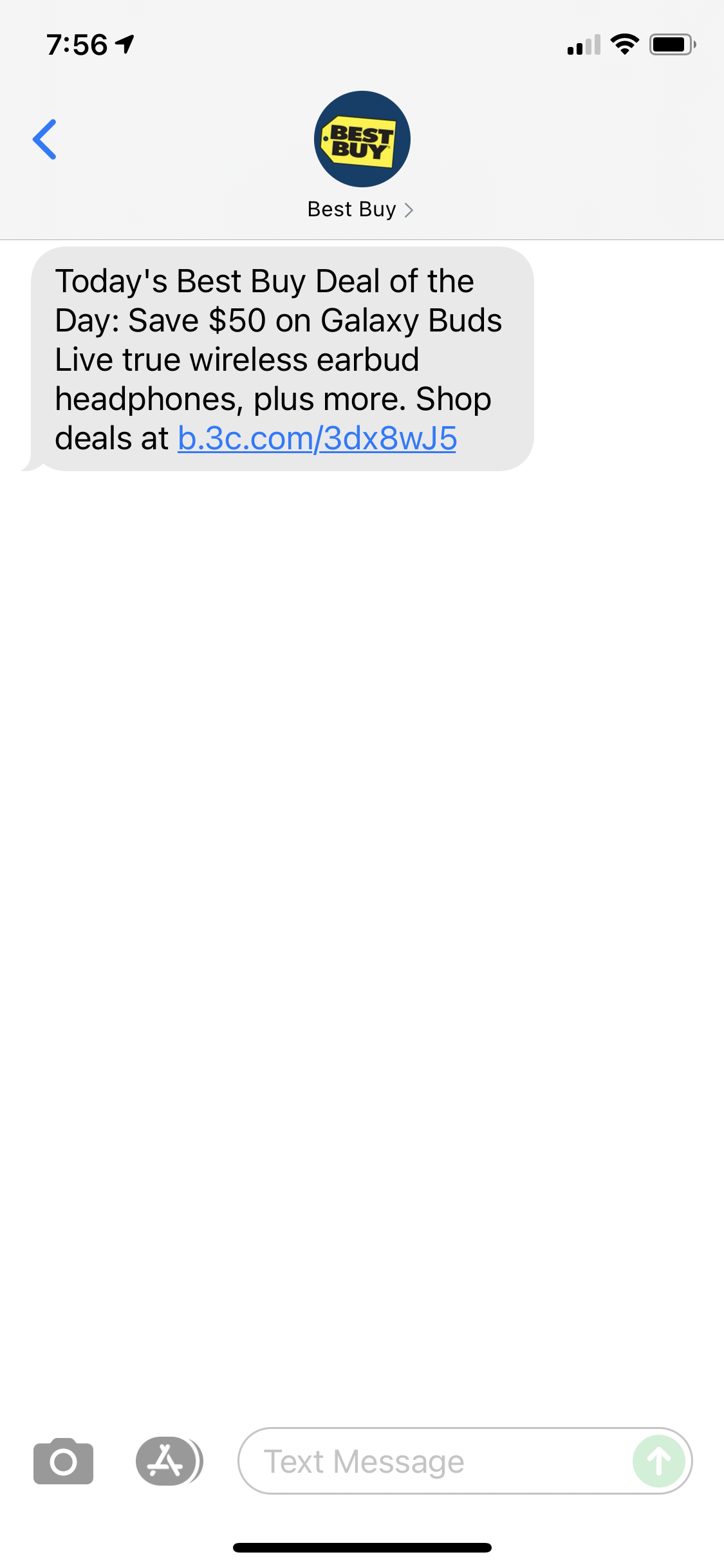 Best Buy Text Message Marketing Example – 08.15.2021 | SMS Archives