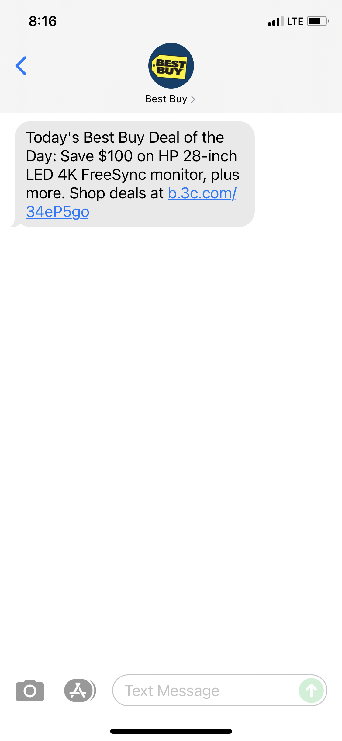 Best Buy Text Message Marketing Example – 08.25.2021 | SMS Archives