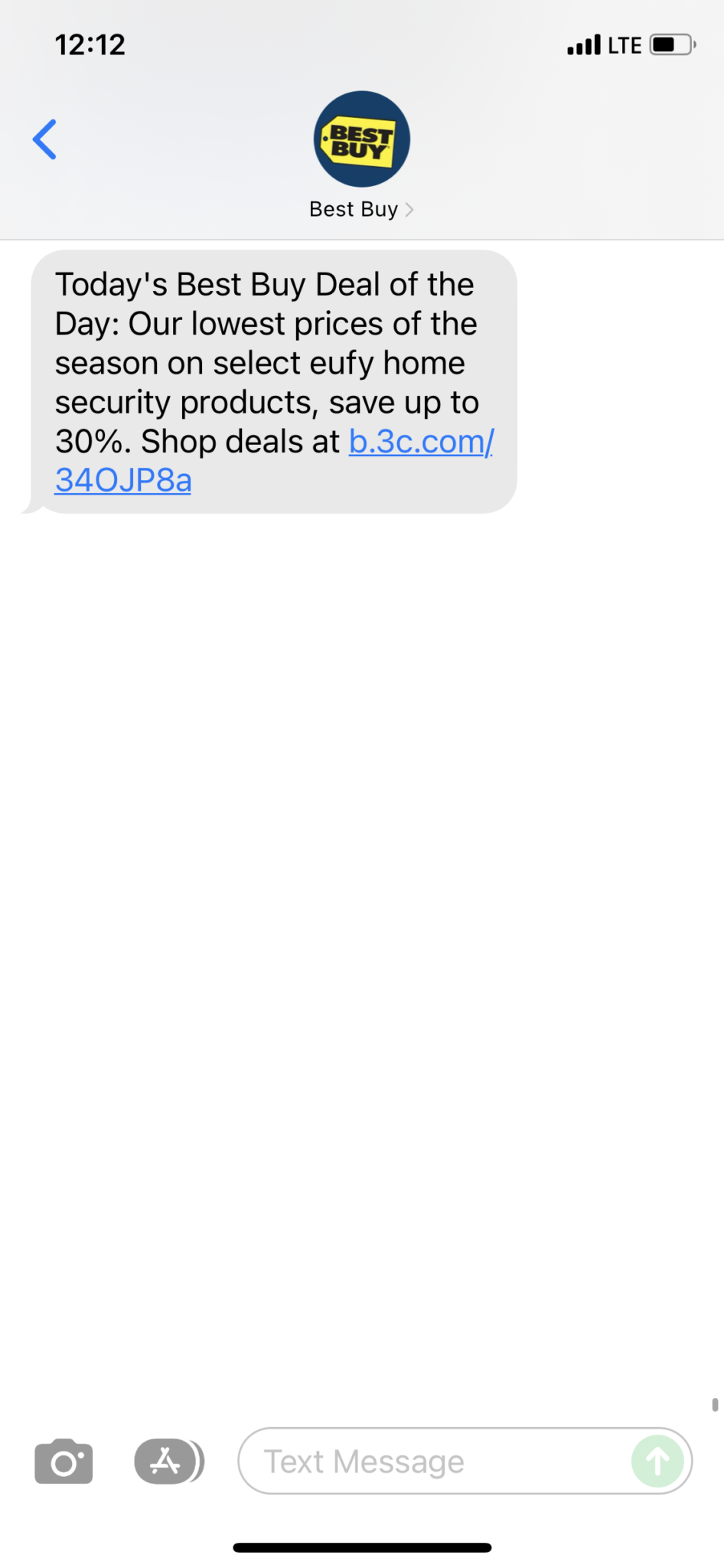 Best Buy Text Message Marketing Example – 12.17.2021 | SMS Archives