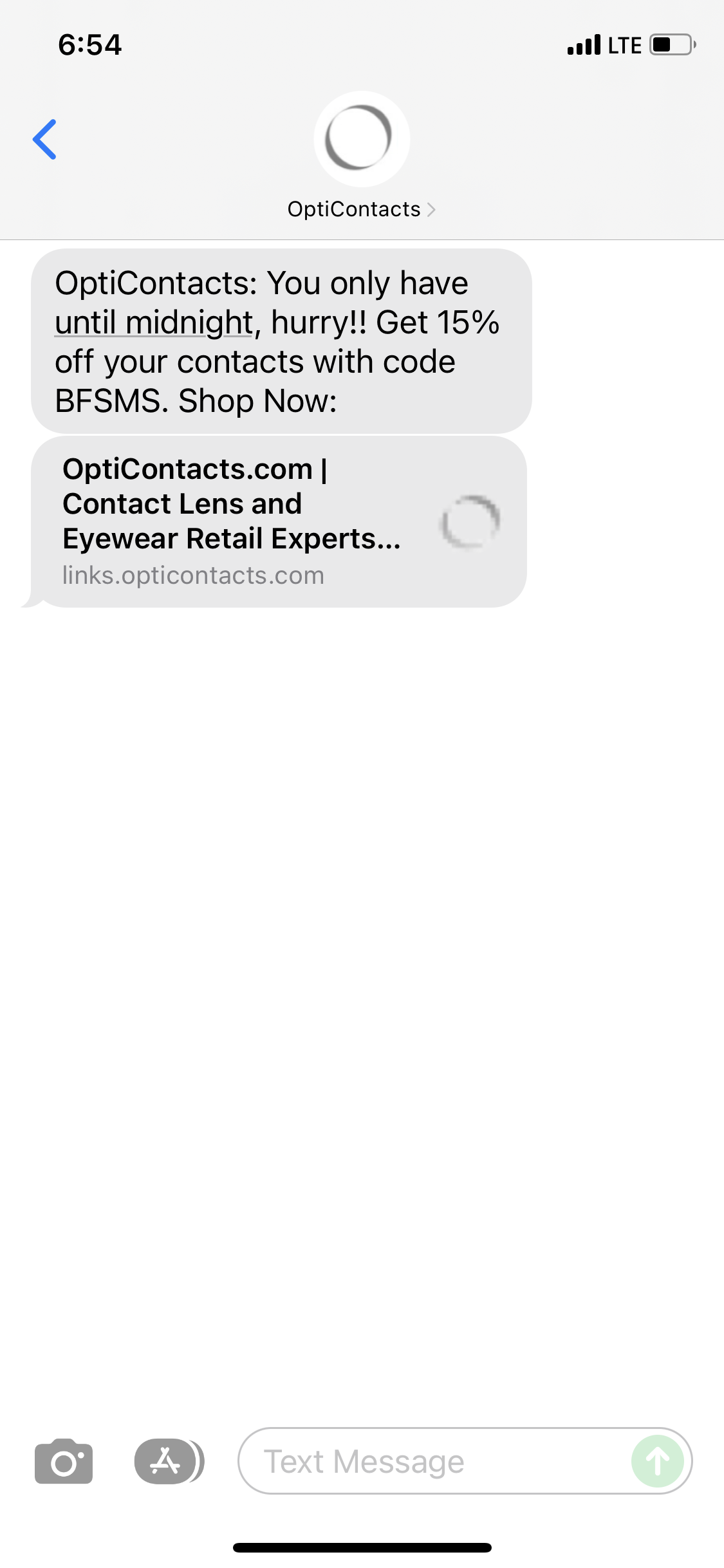 OptiContacts Text Message Marketing Example – 12.03.2021 | SMS Archives