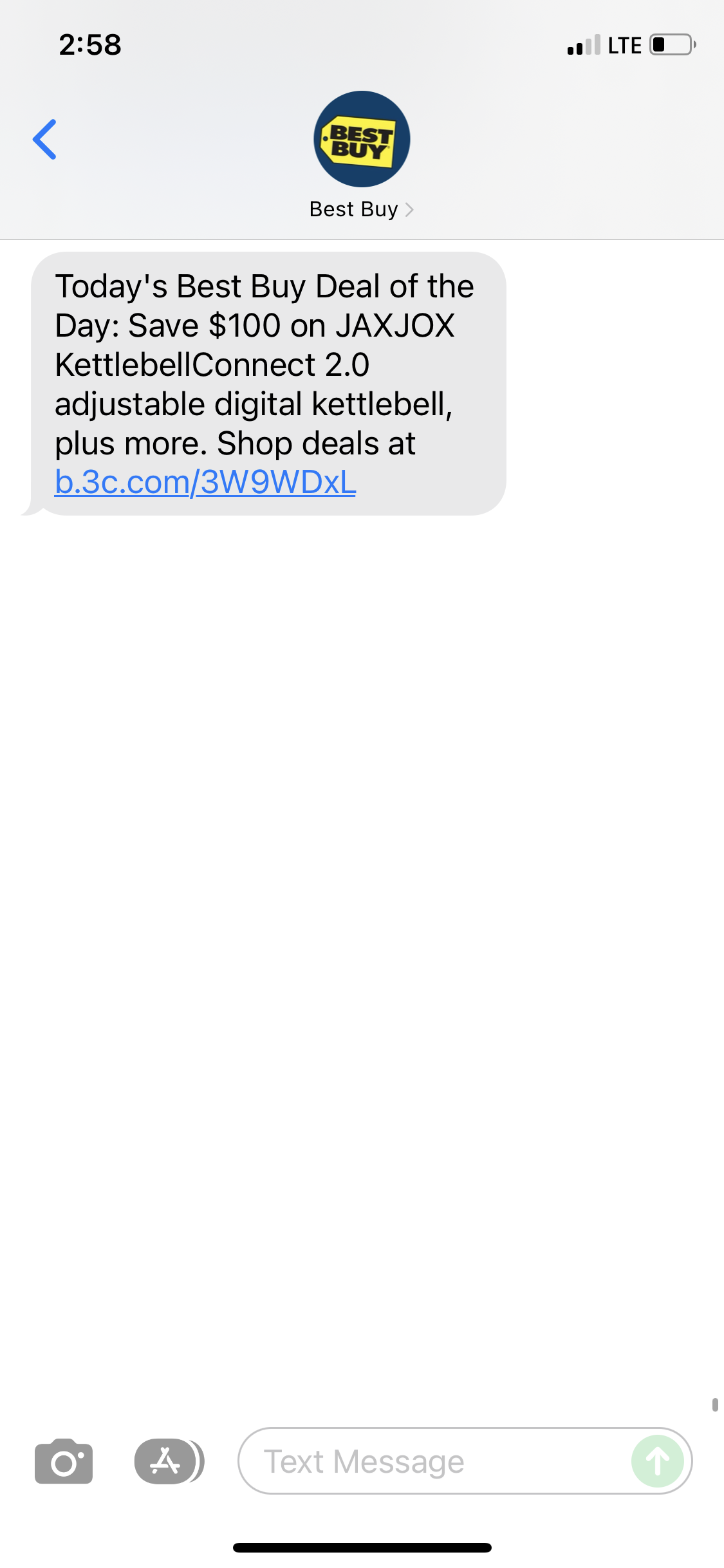 Best Buy Text Message Marketing Example – 12.30.2021 | SMS Archives