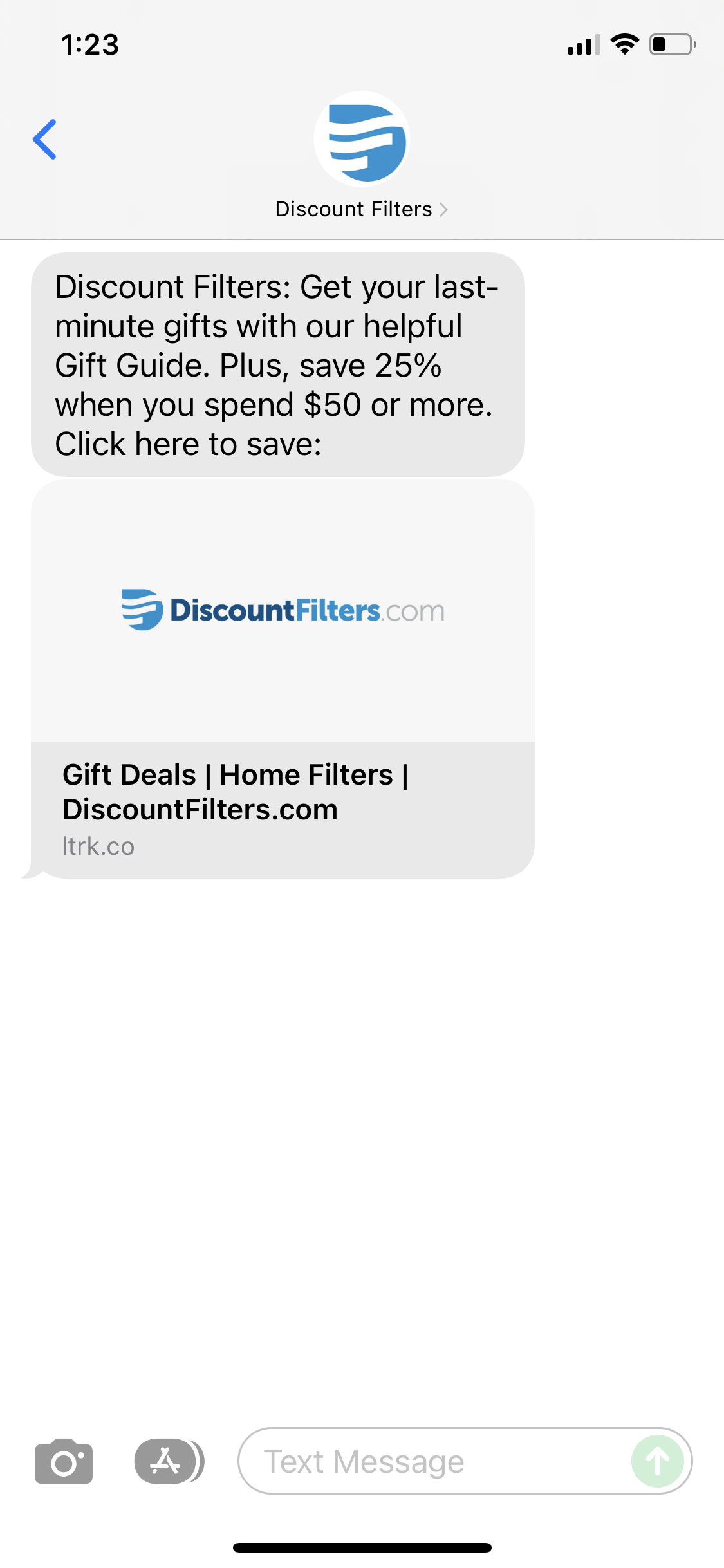 Discount Filters Text Marketing Examples | SMS Archives