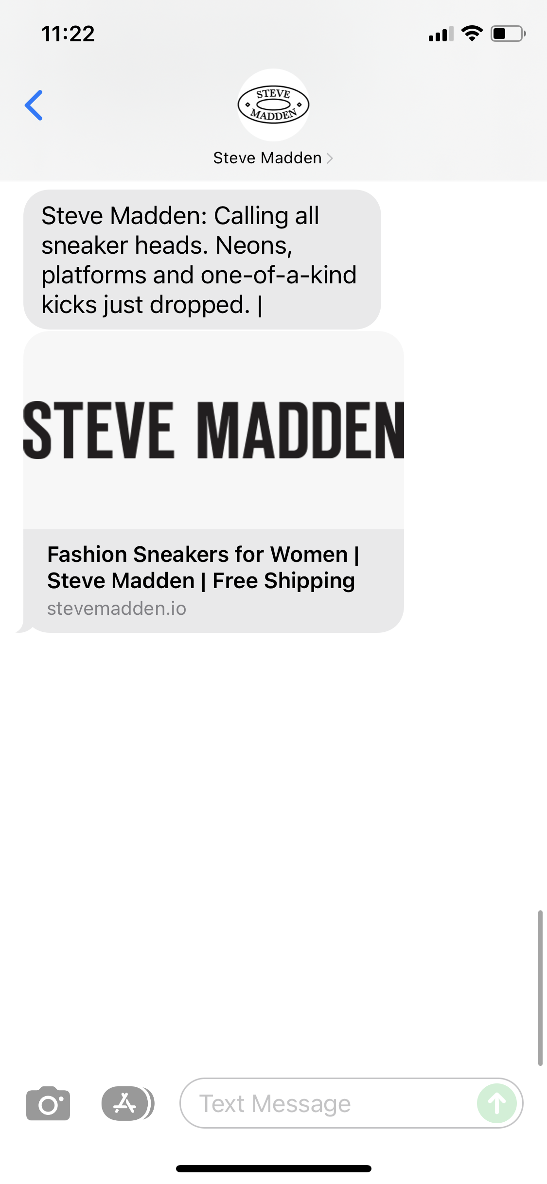 Steve Madden Text Marketing Examples | SMS Archives
